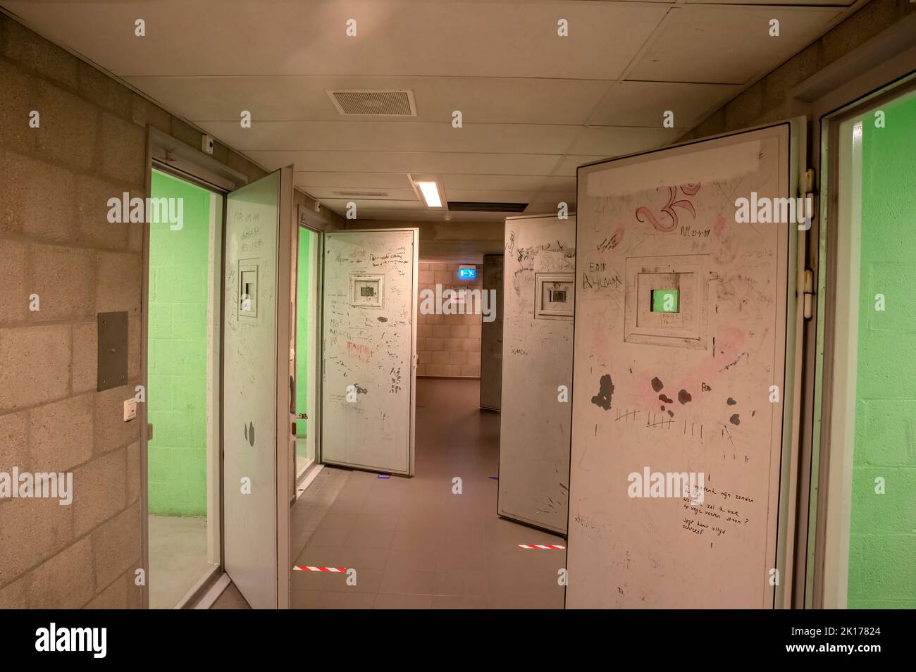 Prison Cells Inside The Former Justice Building At Amsterdam The ...