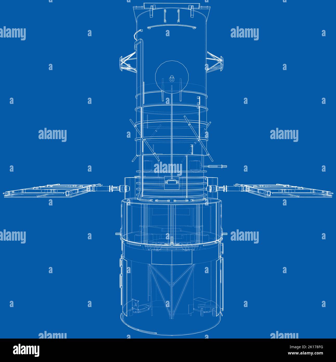 Hubble space telescope. Sattellite Stock Vector Image & Art - Alamy