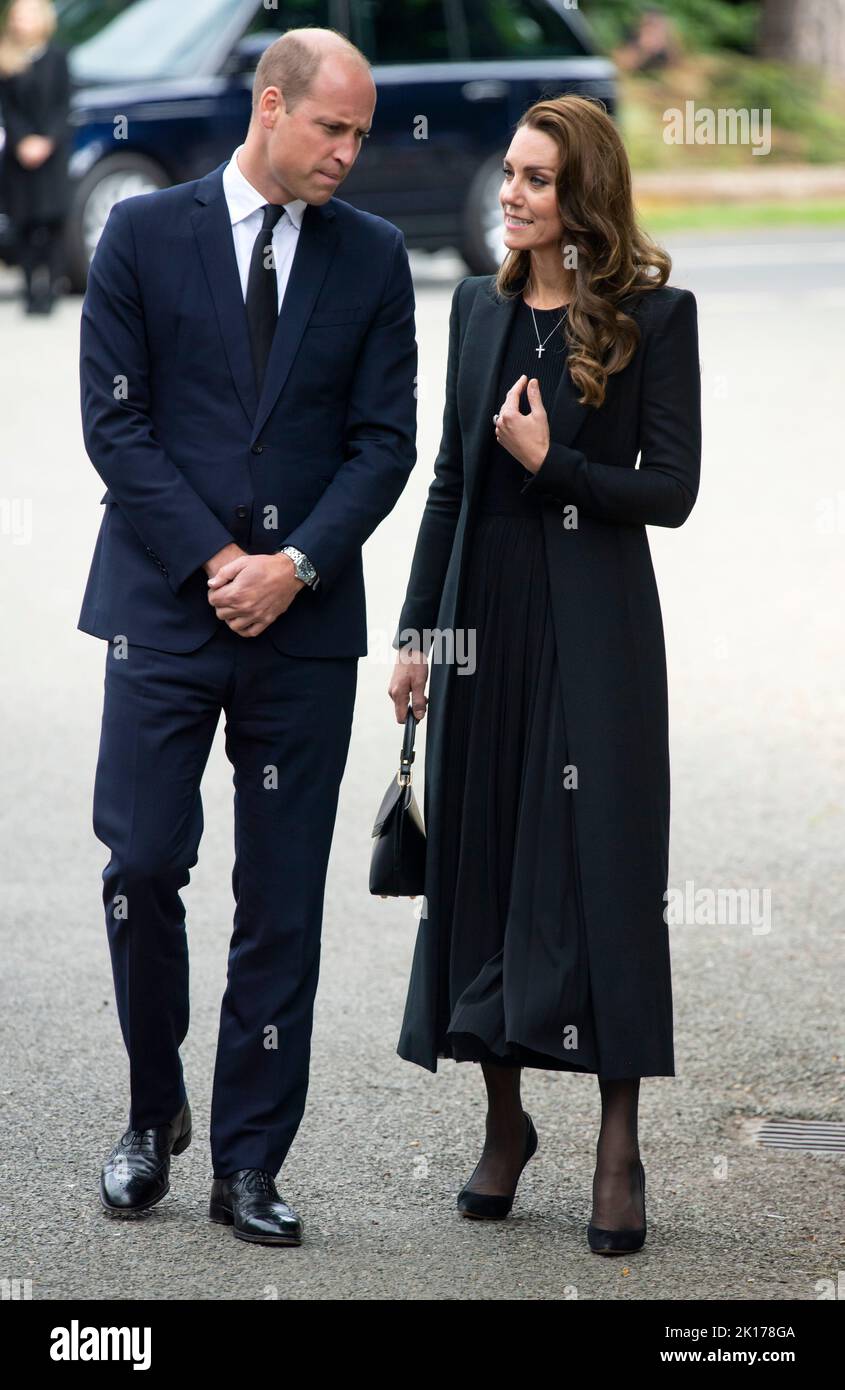 Sandringham, UK. 15 September 2022. The Prince and Princess of Wales ...