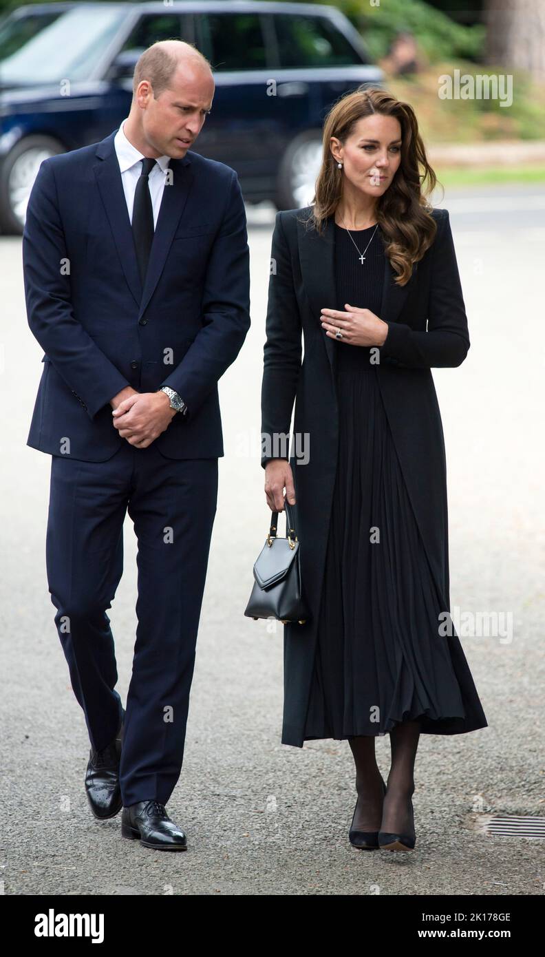 Sandringham, UK. 15 September 2022. The Prince and Princess of Wales ...