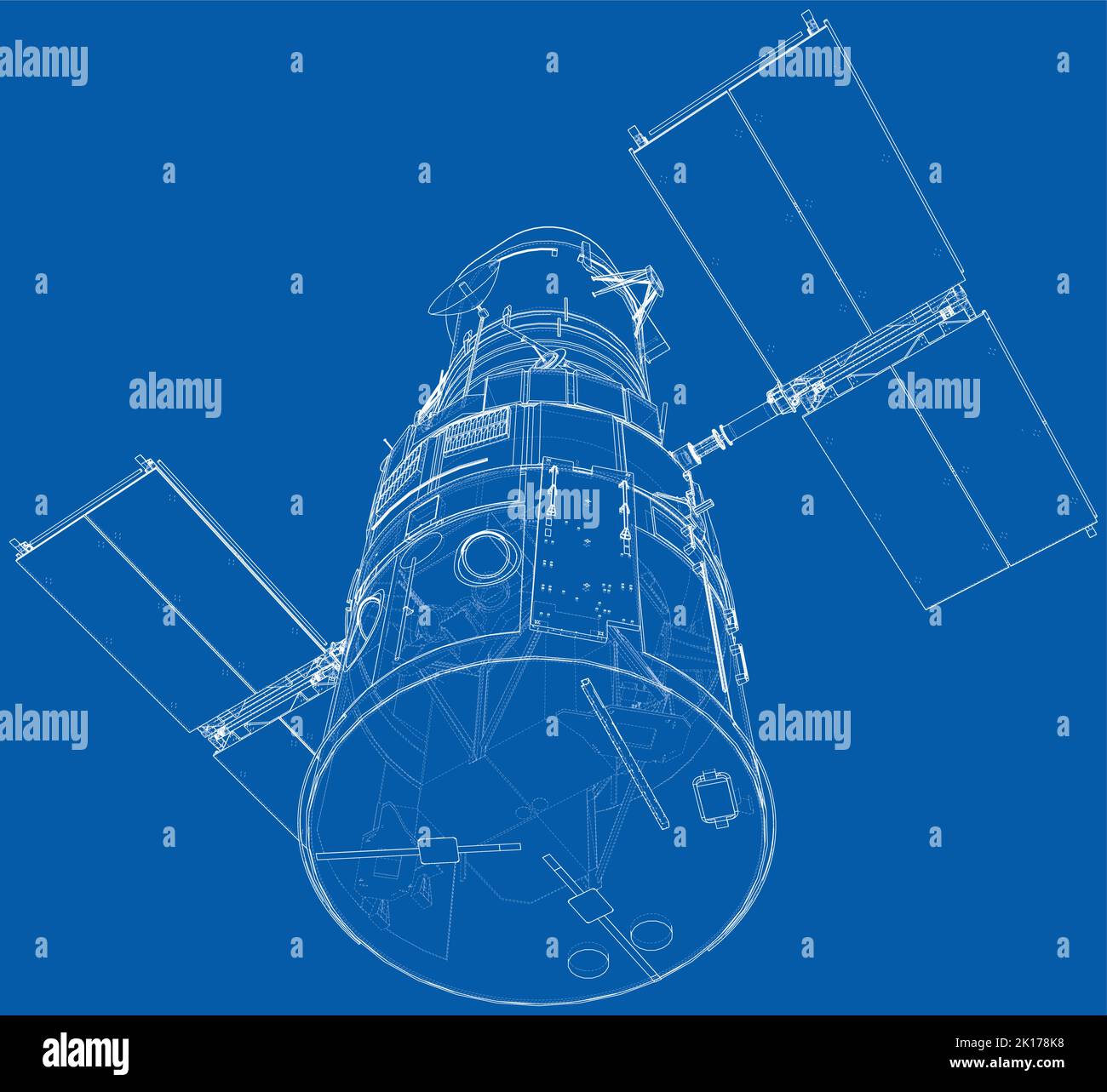 Hubble space telescope. Sattellite Stock Vector Image & Art - Alamy