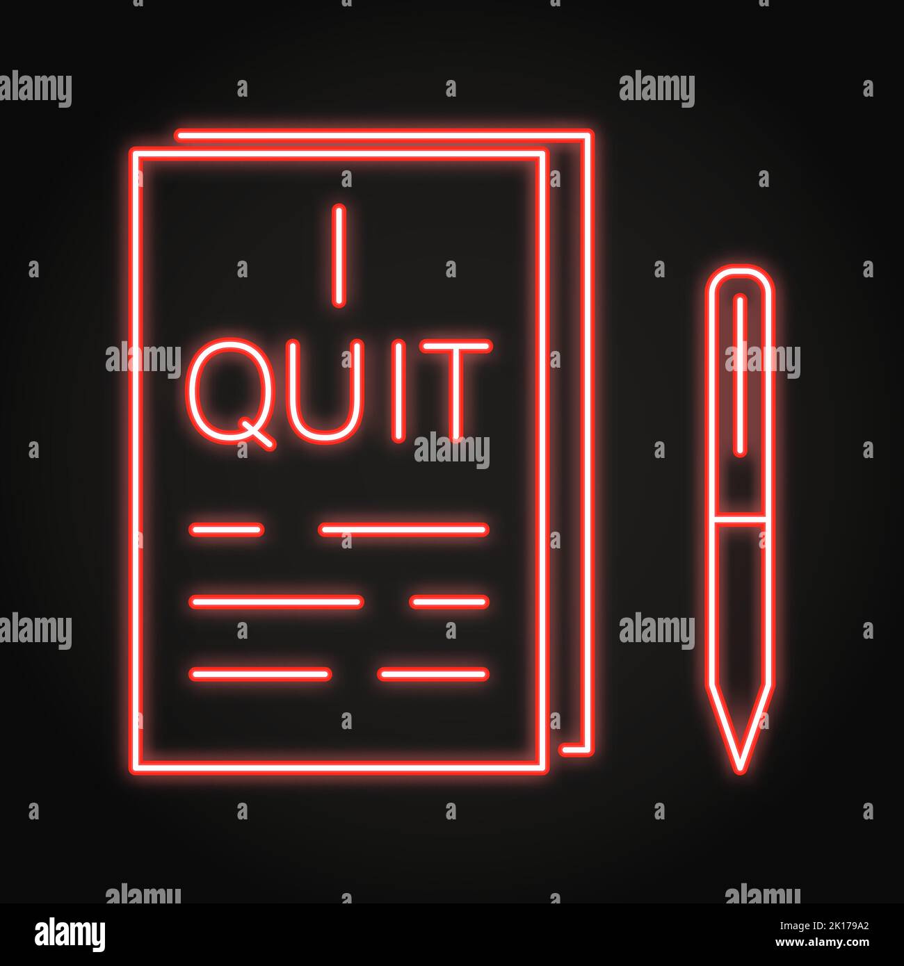 Employment dismissal letter Stock Vector Images - Alamy