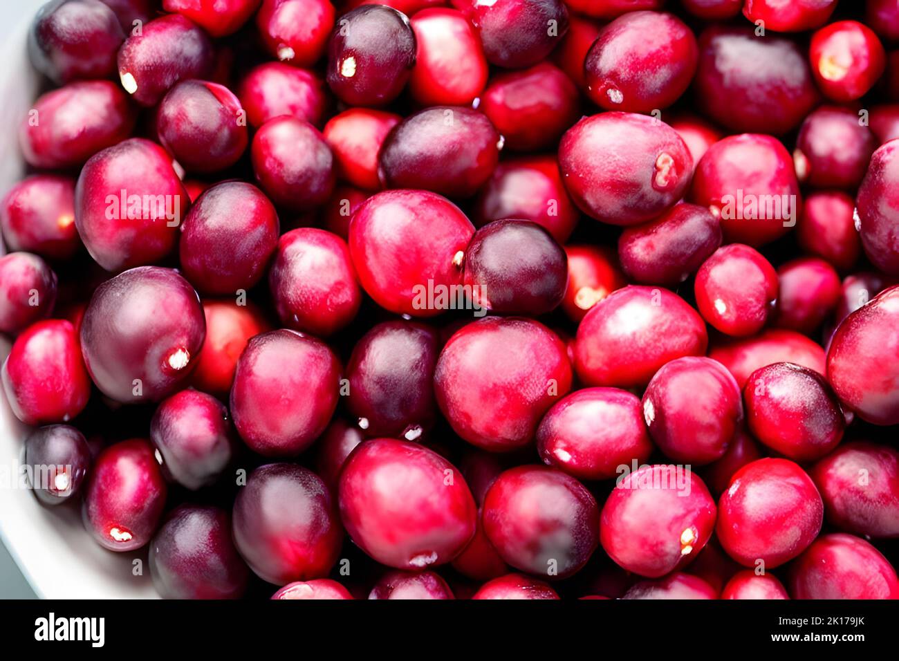 A top view of a heap of delicious ripe cranberries Stock Photo - Alamy
