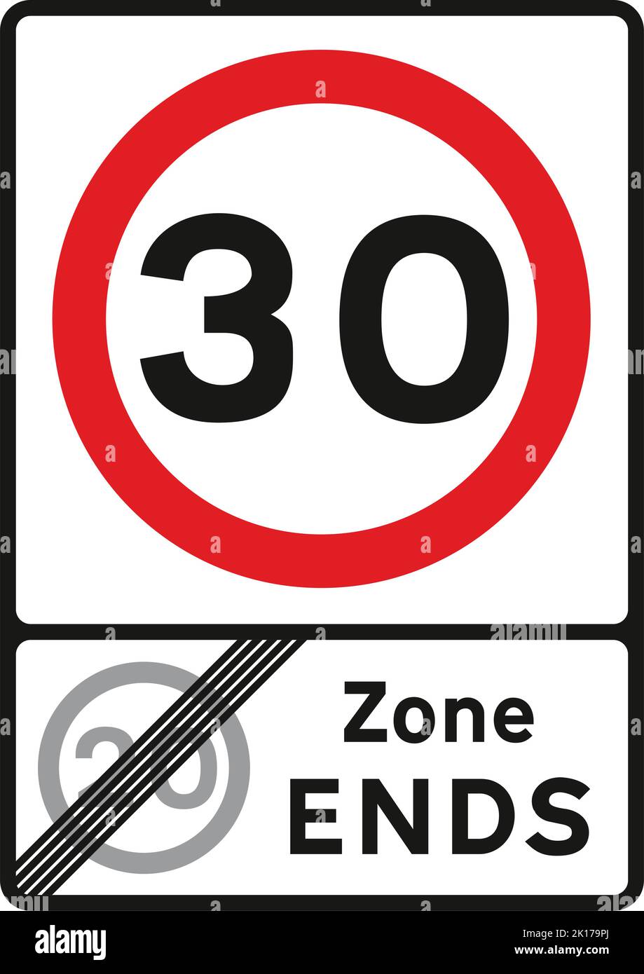 End of 20 mph zone, The Highway Code Traffic Sign, Signs giving orders ...