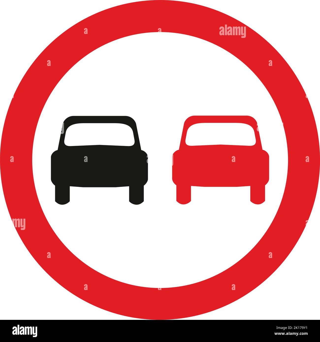 End of no overtaking road traffic sign Stock Vector Images - Alamy