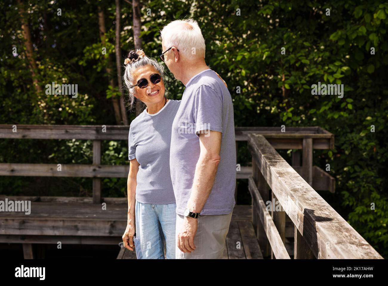 Side view mature senior hi-res stock photography and images - Alamy