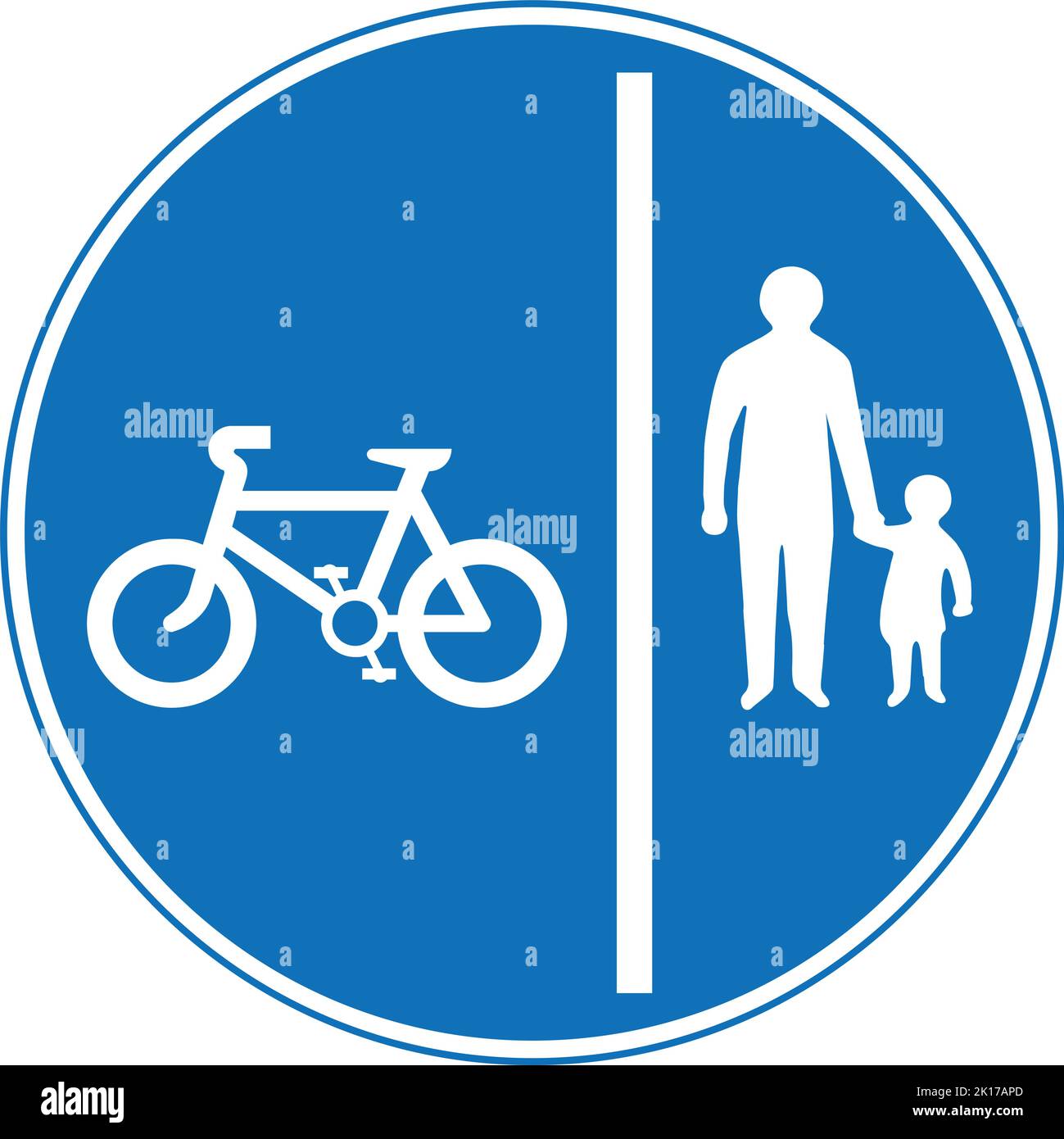 Uk blue cycle route signs Stock Vector Images - Alamy