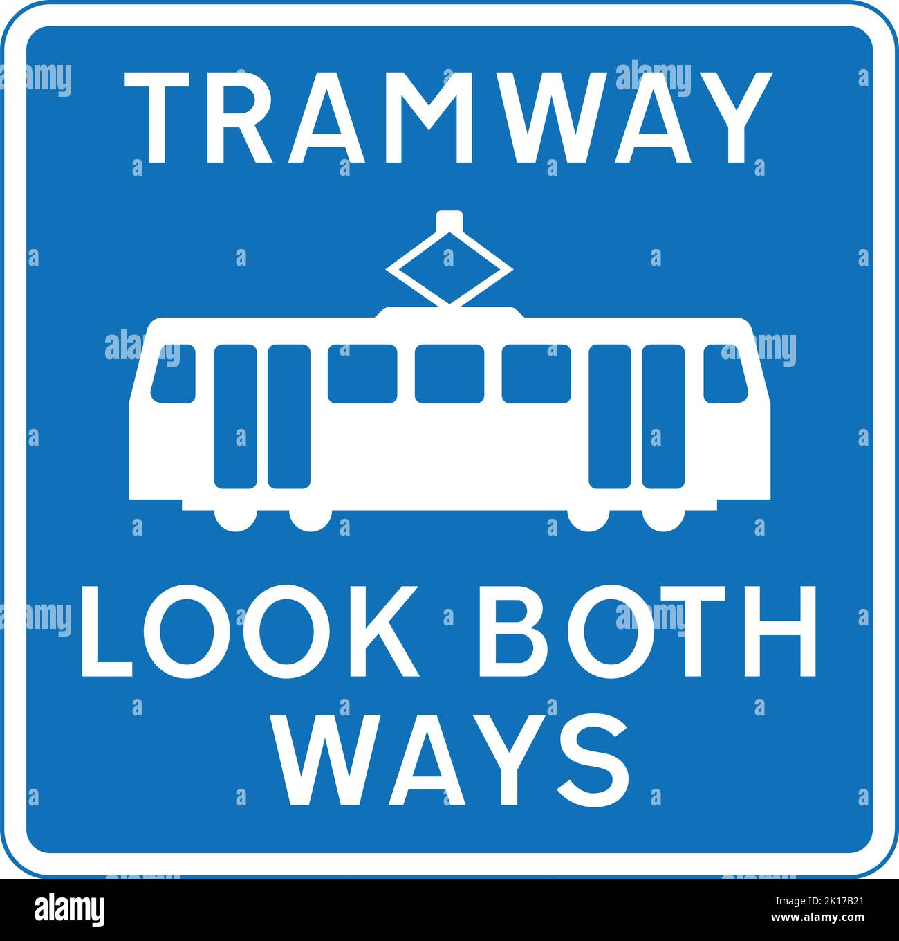 Safety sign pedestrian crossing over Stock Vector Images - Alamy