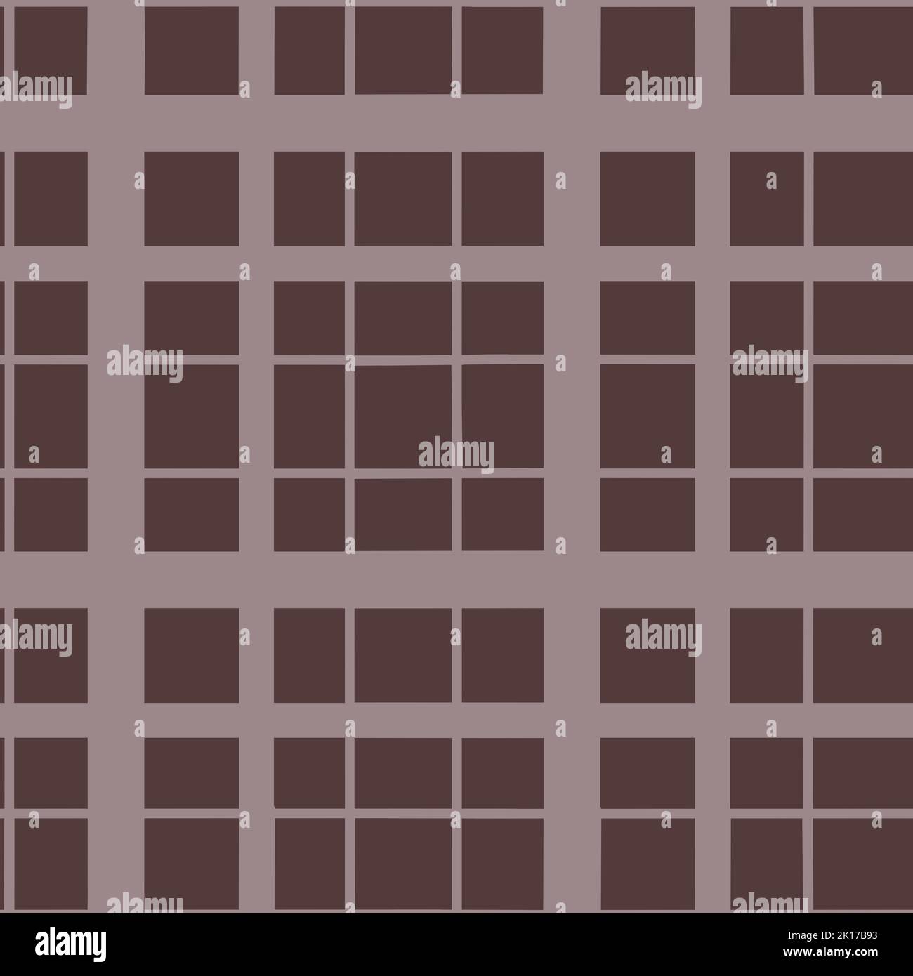 Simple brown check pattern. Geometric ornament. Intersecting lines ...