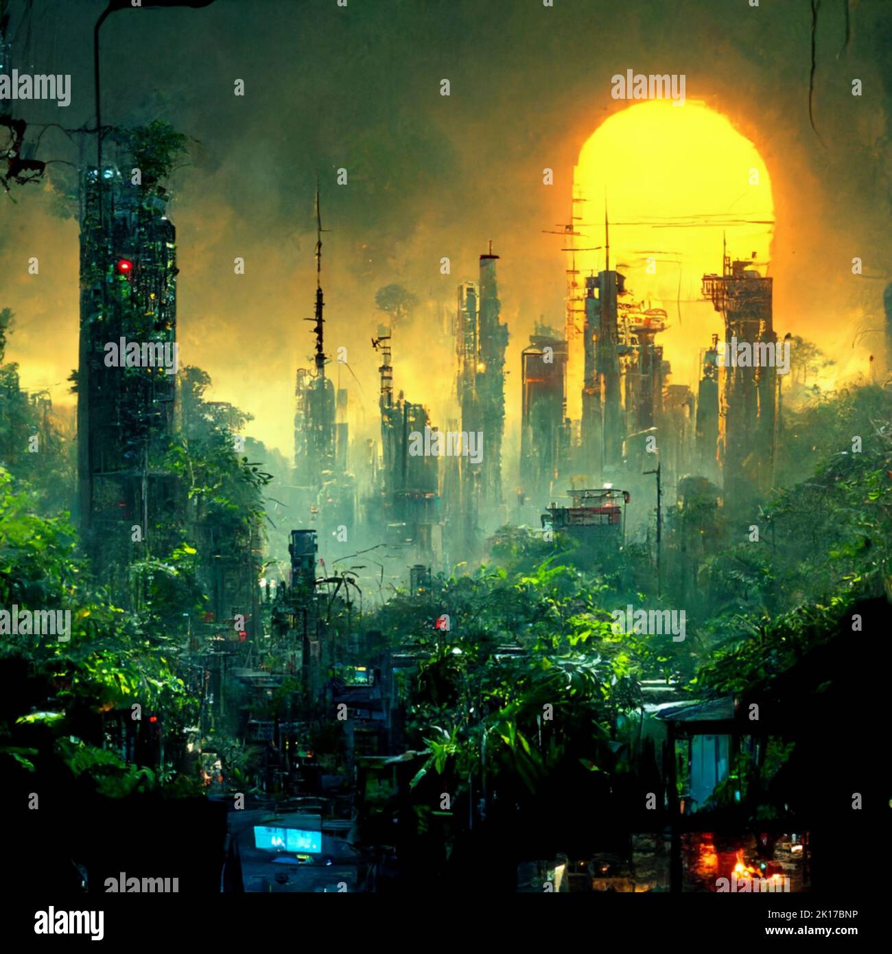 Digital Art Cityscape