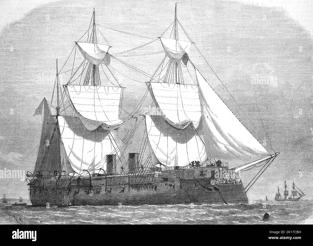 SMS Kronprinz war ein Panzerschiff der Kaiserlichen Marine, 1869 ...