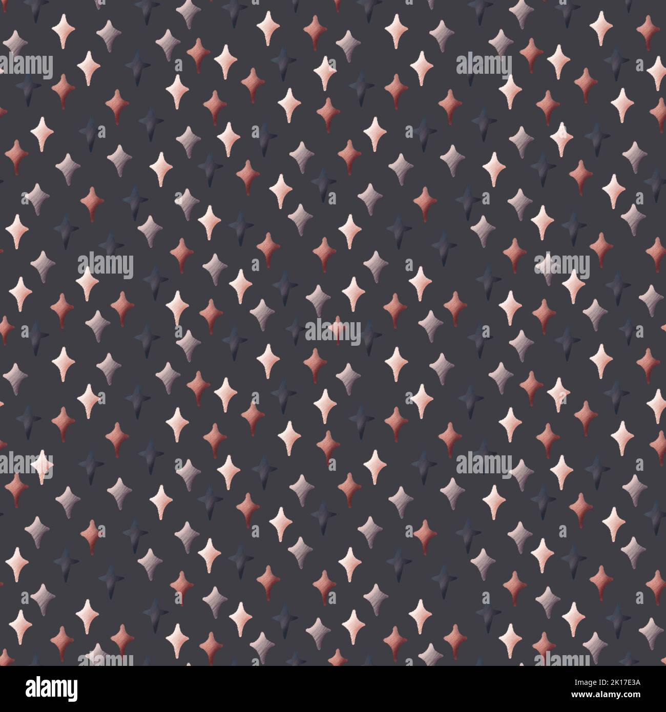 Stylized stars on a gray background. Textured geometric shapes. Starry ...