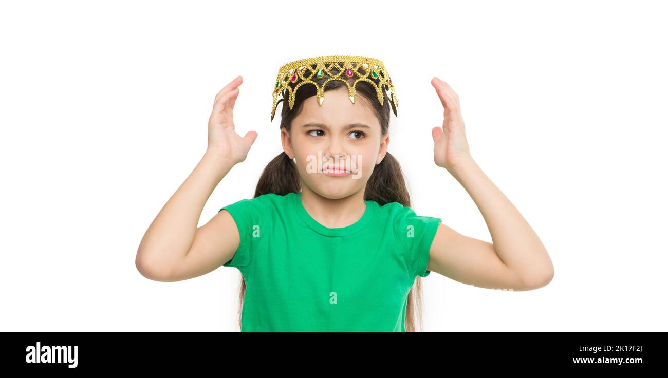 Lady little princess. Royal family. Behaving like princess is work. Kid ...
