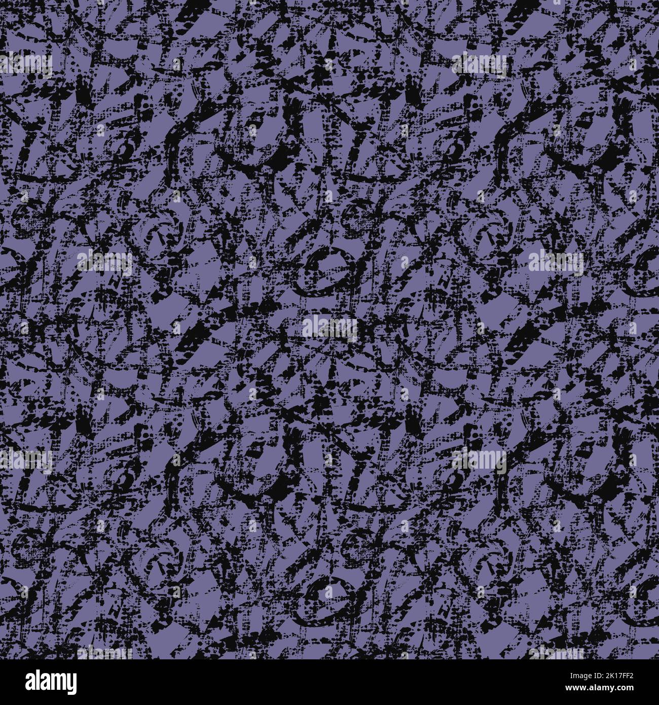 Textured brush strokes. Monochrome abstract illustration. Seamless ...