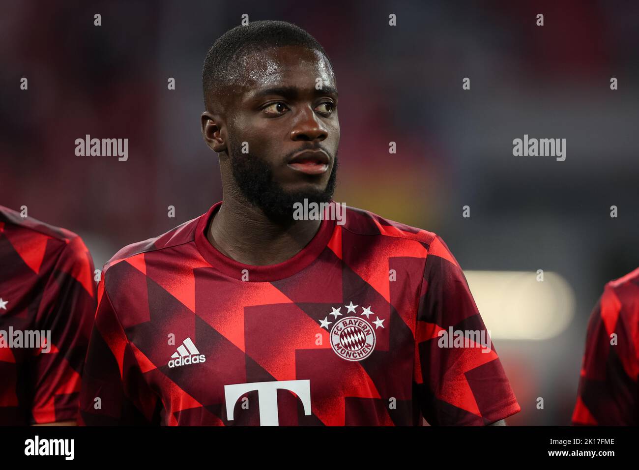 MUNCHEN, GERMANY - SEPTEMBER 13: Dayot Upamecano of FC Bayern Munchen ...