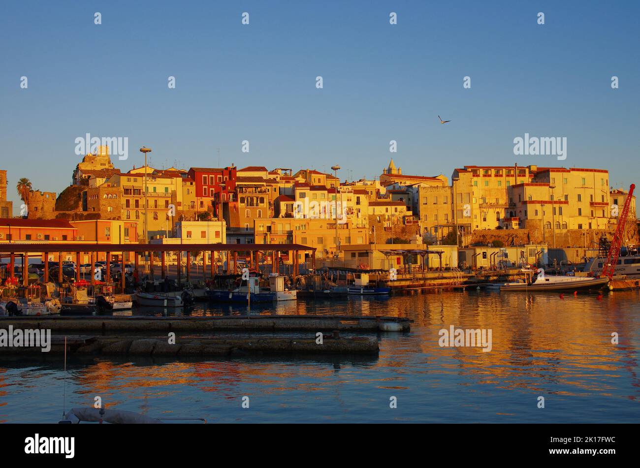 Termoli - Molise - The light of dawn illuminates the houses of the ...