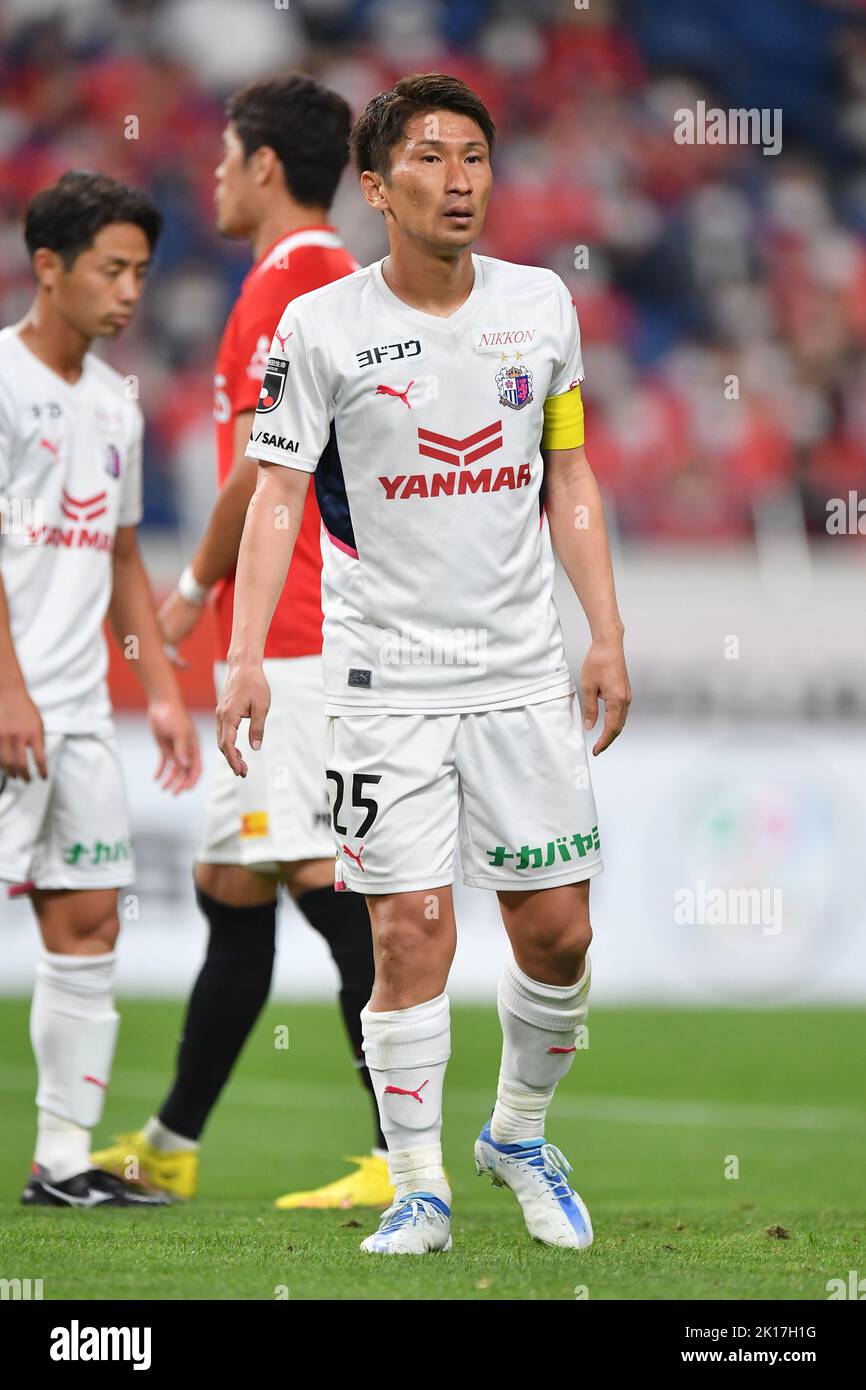Saitama, Japan. 14th Sep, 2022. Cerezo Osaka's Hiroaki Okuno during the 2022 J1 League match ...