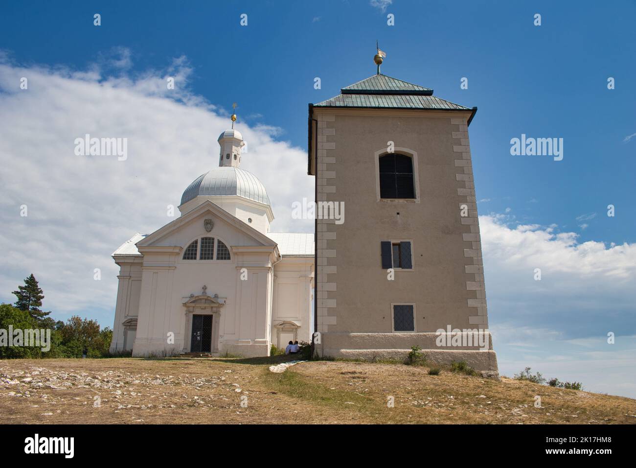 Saint Sebastian’s Chapel and Tower bell. The Way of the Cross on Holy ...