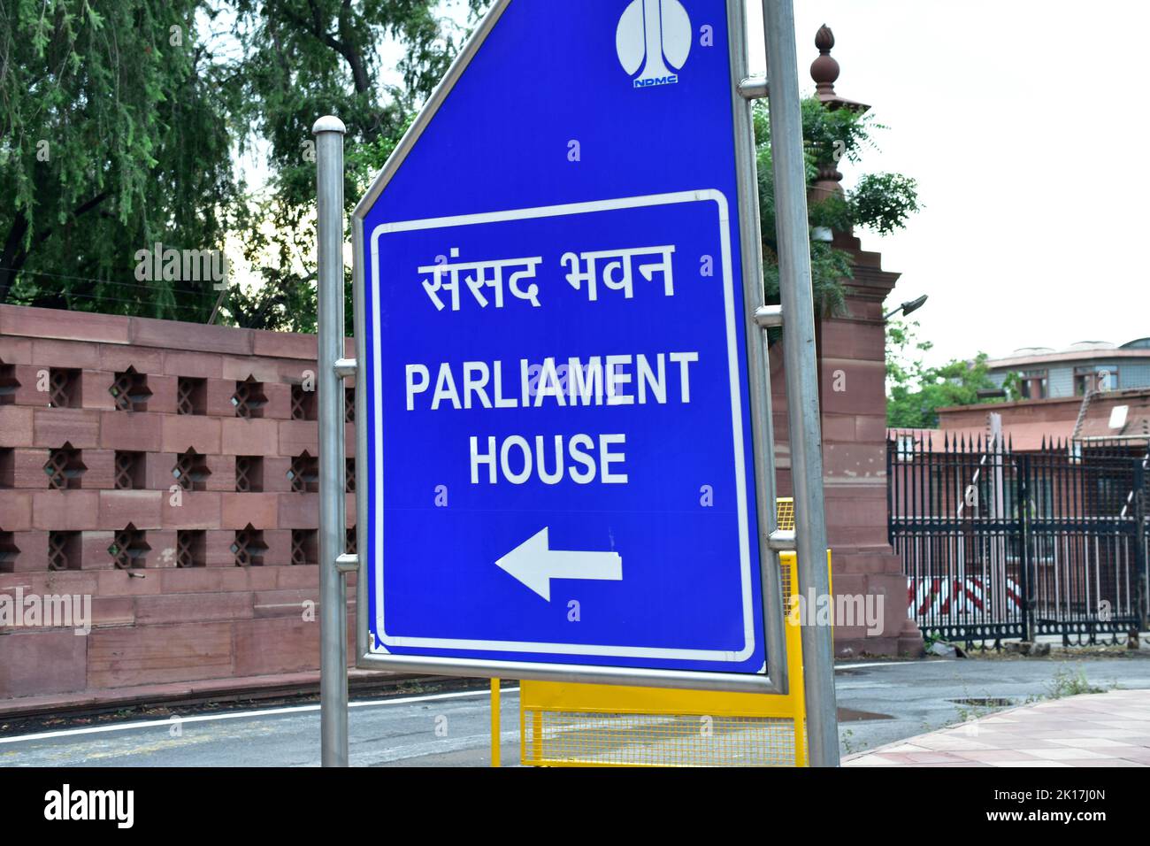 New Delhi, India - 14 September 2022 : Parliament house sign board at ...