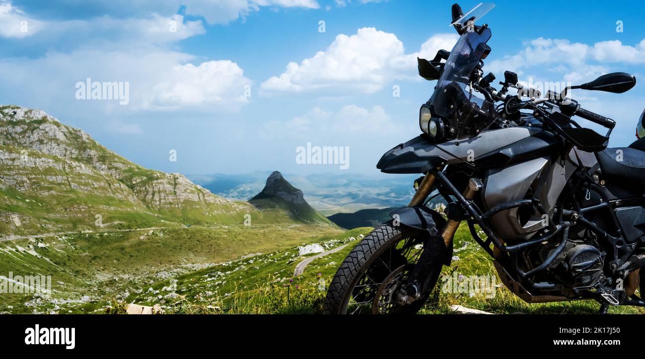 Motocycle in the mountains Stock Photo - Alamy