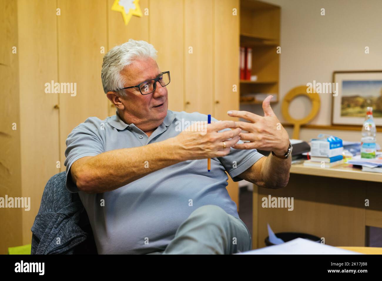 Hohentengen, Germany. 15th Sep, 2022. Martin Benz (CDU), mayor of the ...