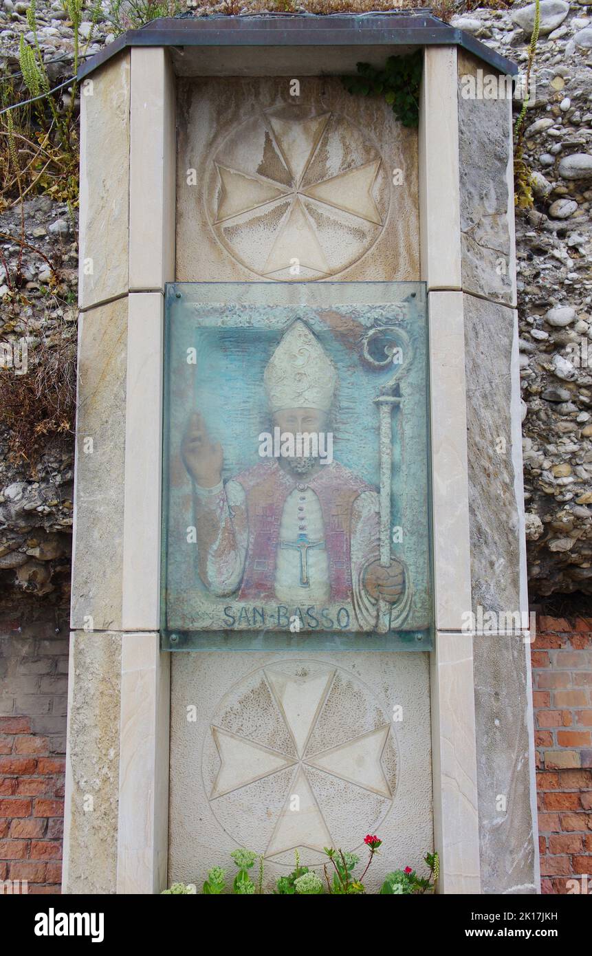 Termoli - Molise - The reliquary with the painting of San Basso, patron ...