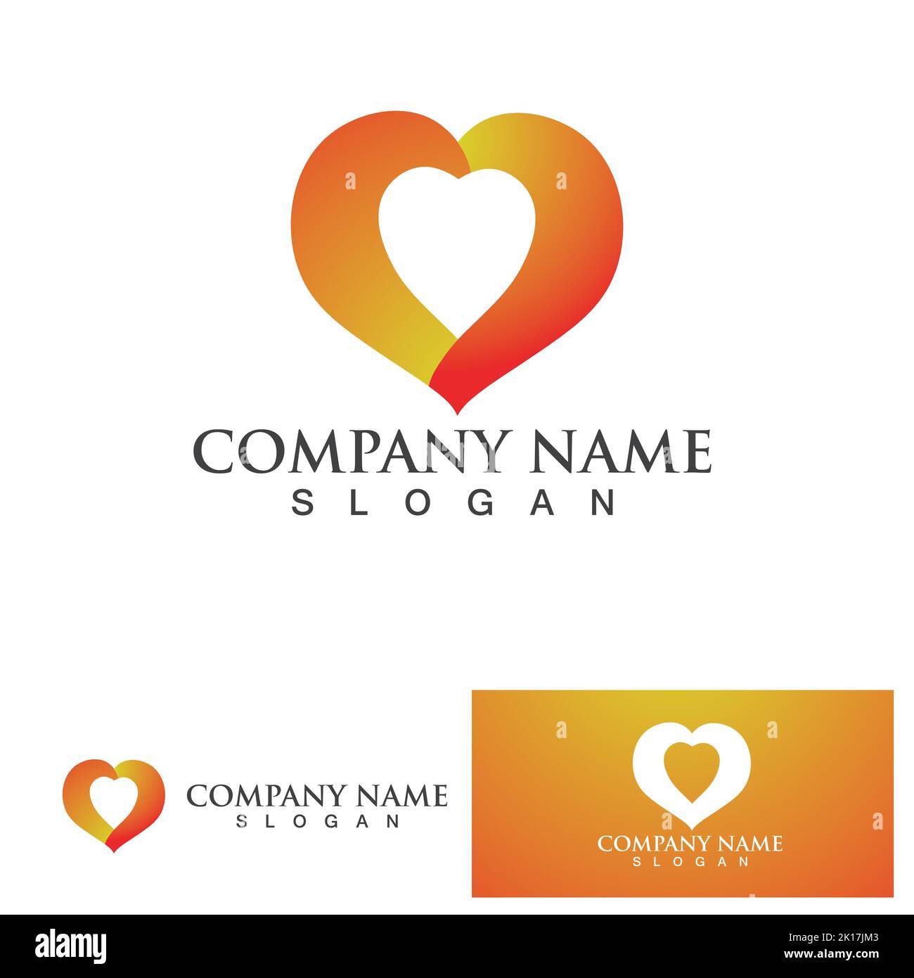 Love heart logo and symbol vector template Stock Vector Image & Art - Alamy
