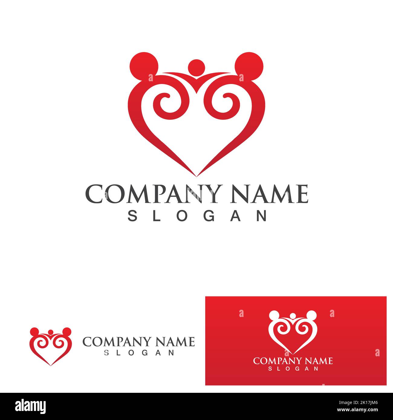 Love heart logo and symbol vector template Stock Vector Image & Art - Alamy