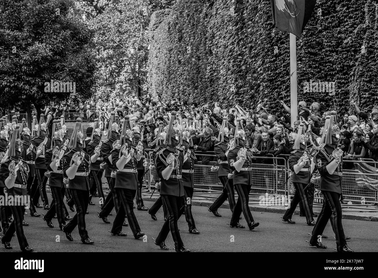 Queen funeral charles Black and White Stock Photos & Images - Alamy
