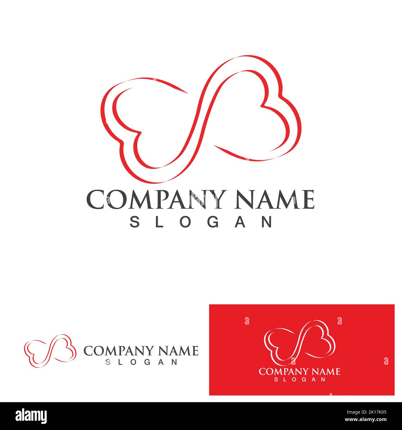 Love heart logo and symbol vector template Stock Vector Image & Art - Alamy