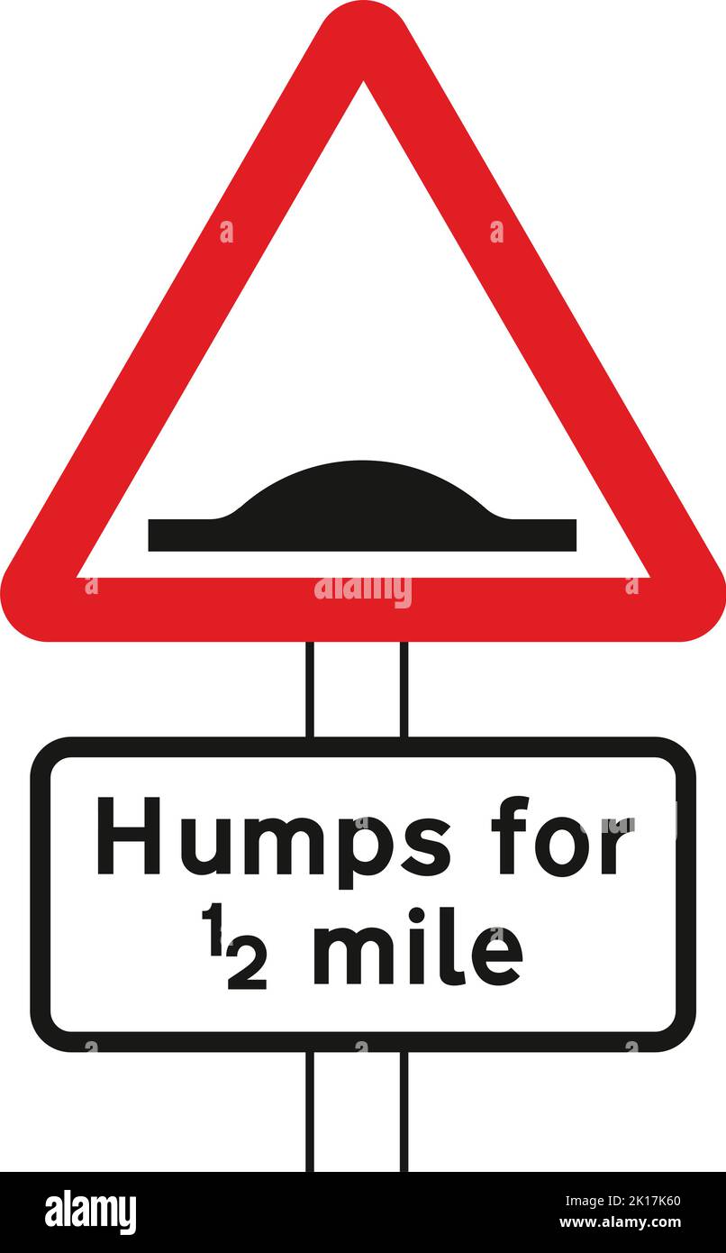 Humps roadsign Stock Vector Images - Alamy
