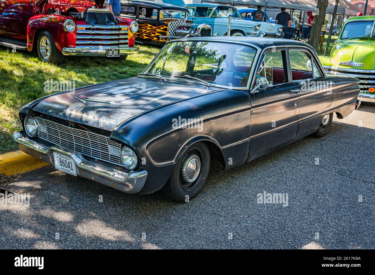 Falcon Heights, MN - June 18, 2022: High perspective front corner view ...