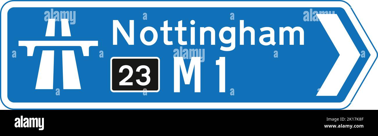At a junction leading directly into a motorway (junction number may be ...
