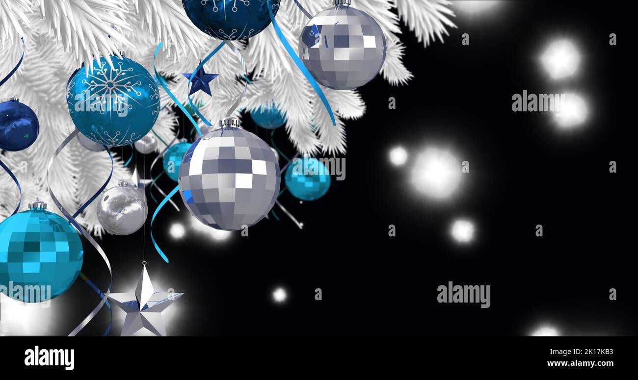 Black baubles hi-res stock photography and images - Alamy