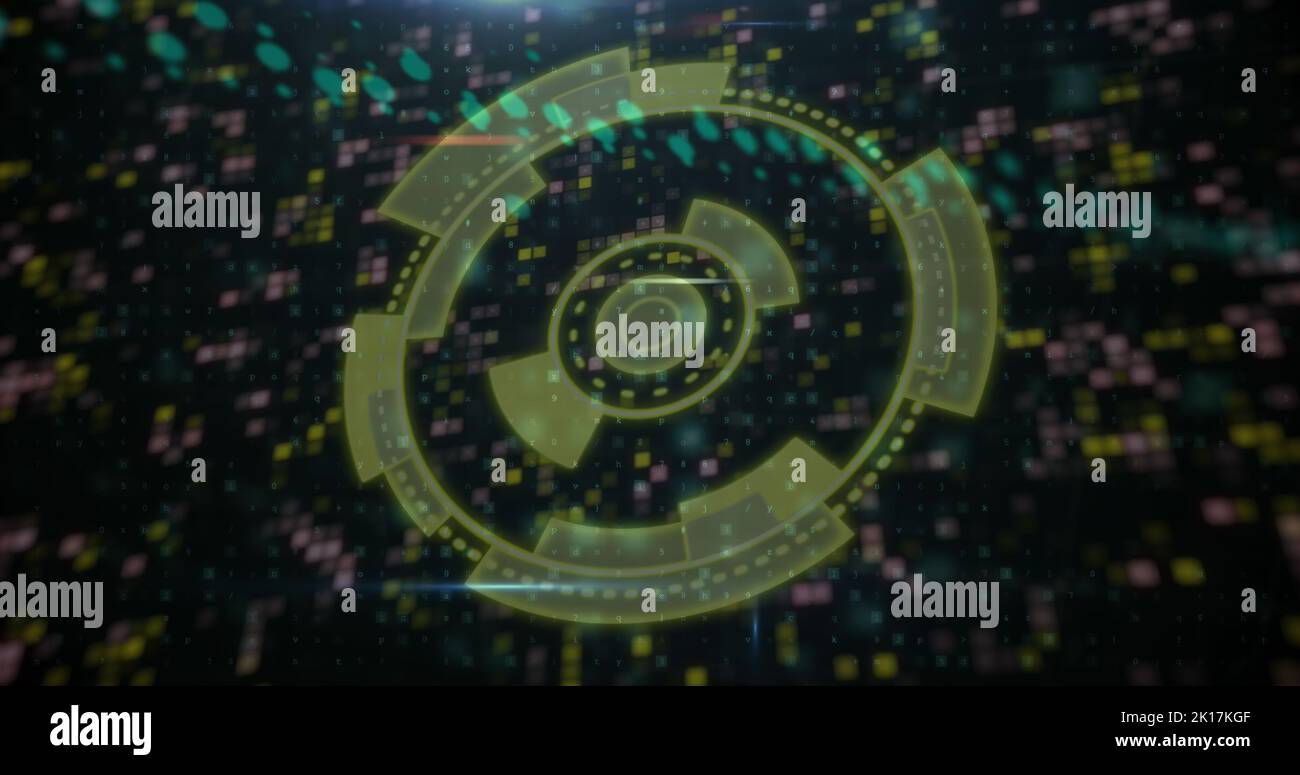 Image Of Scope Scanning And Data Processing Over Moving Columns Stock