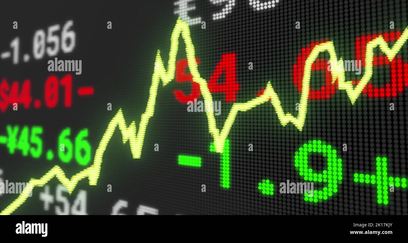 Image of data processing over black background Stock Photo - Alamy