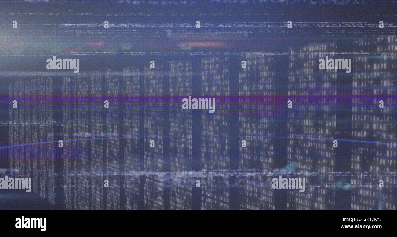 Image of interference over light spots Stock Photo - Alamy