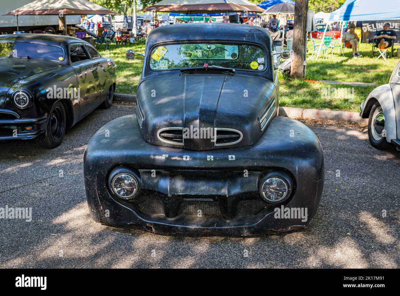 Falcon Heights, MN - June 18, 2022: High perspective front view of a ...
