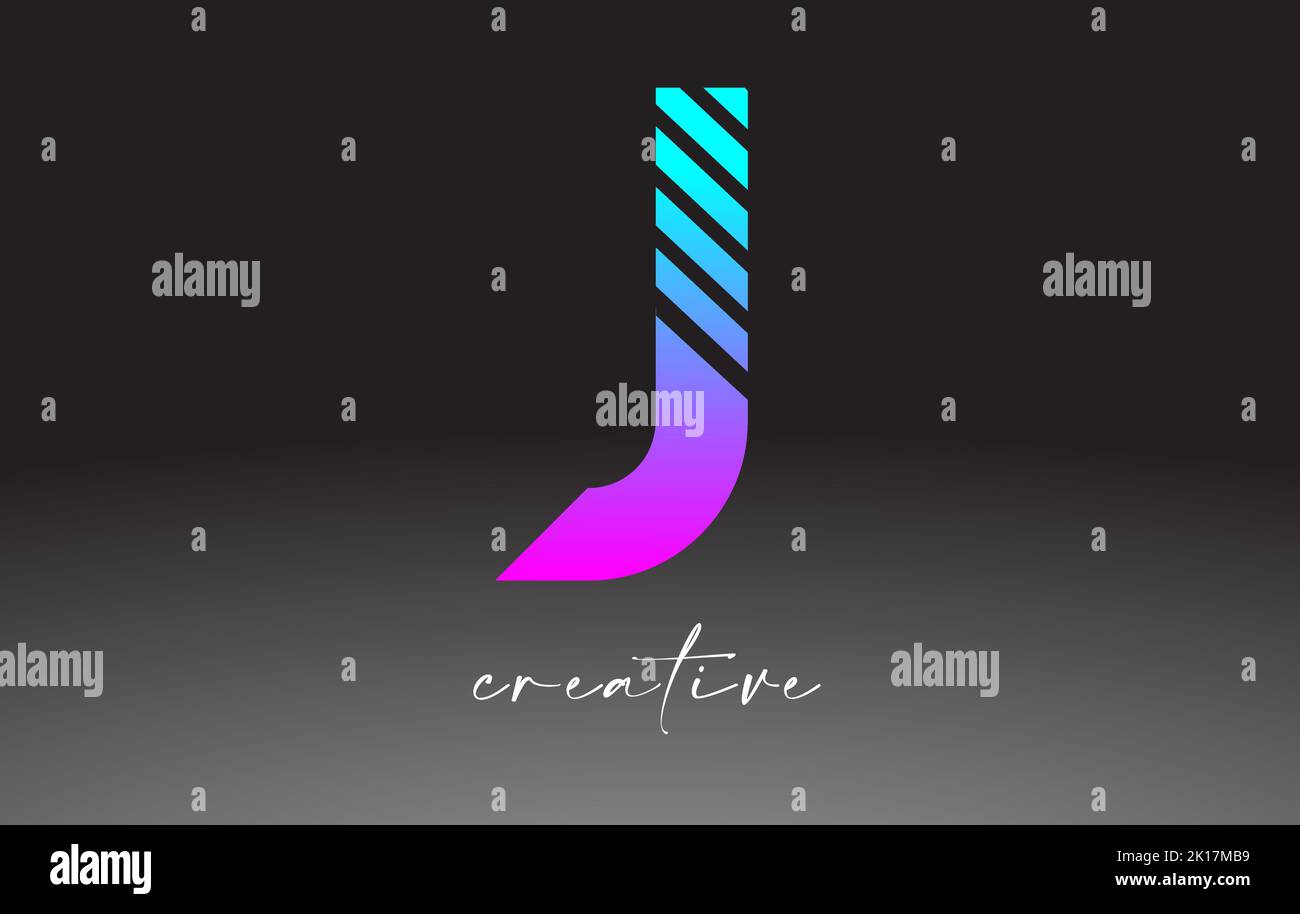 Neon letter j Stock Vector Images - Alamy