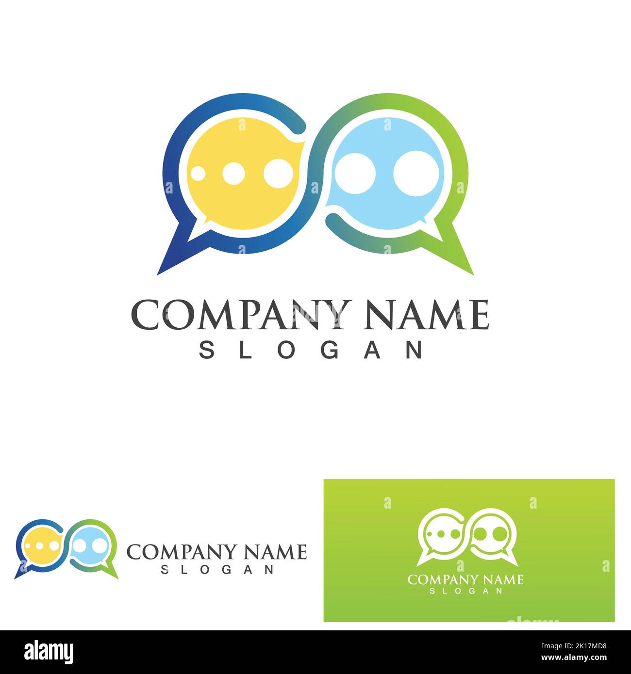 Bubble Chat Social Template Stock Vector Image & Art - Alamy