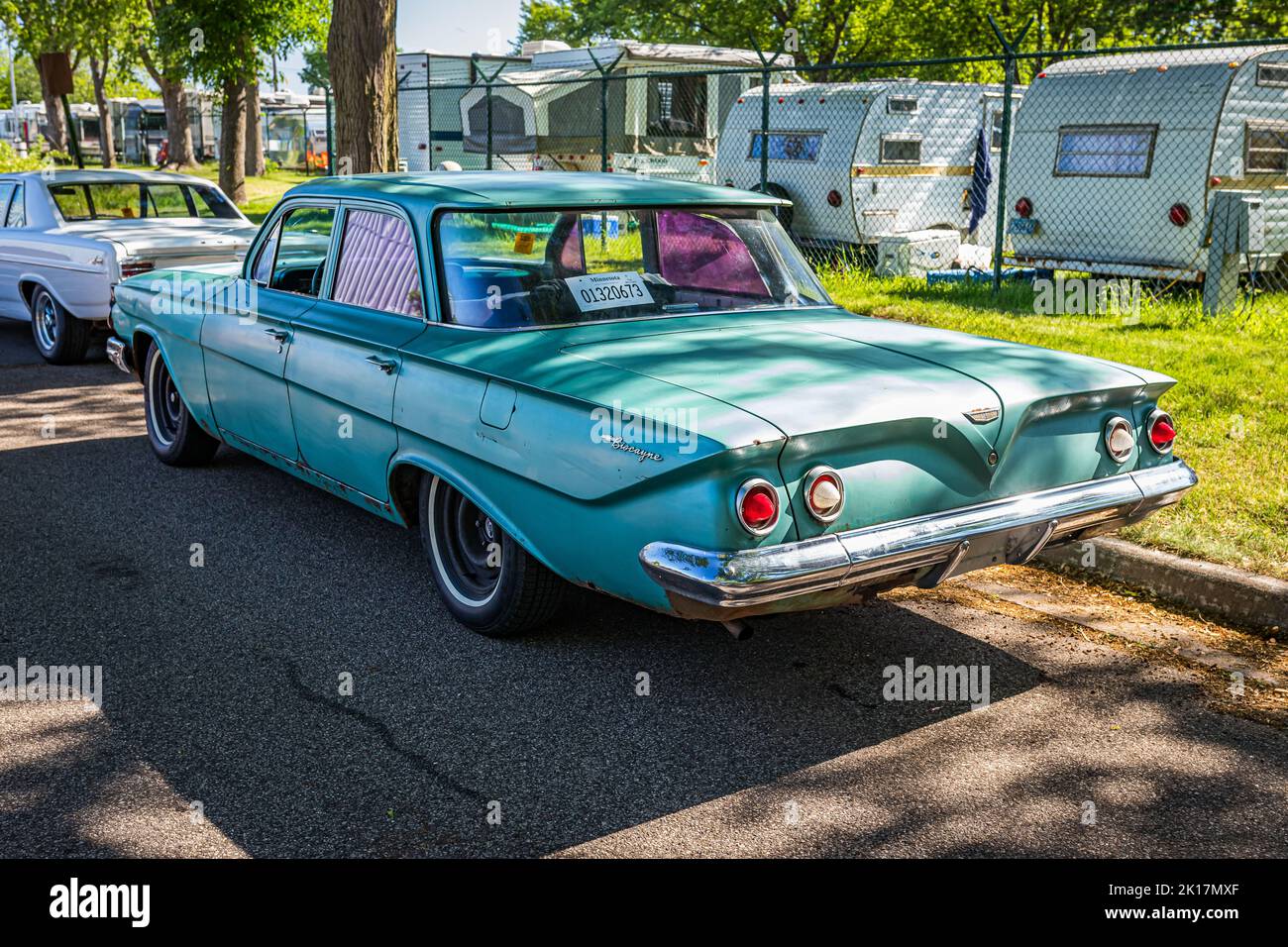 Falcon Heights, MN - June 18, 2022: High perspective rear corner view ...