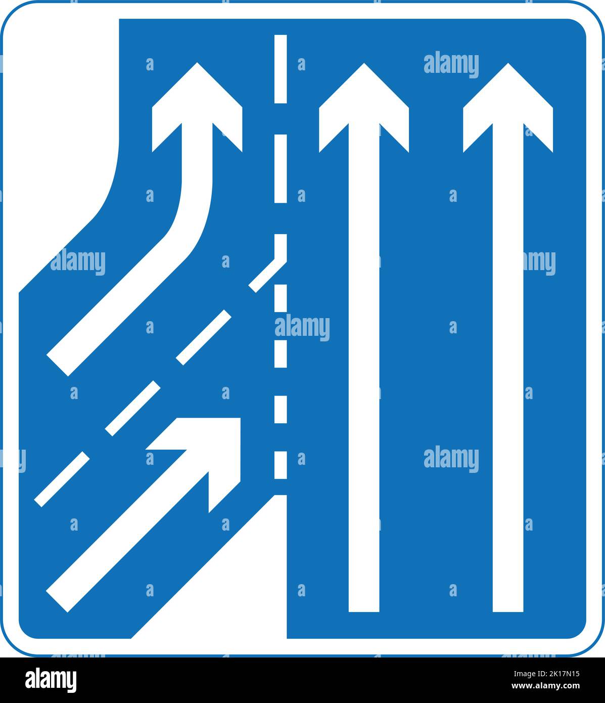 Additional traffic joining from left ahead. Traffic on main carriageway has priority over ...