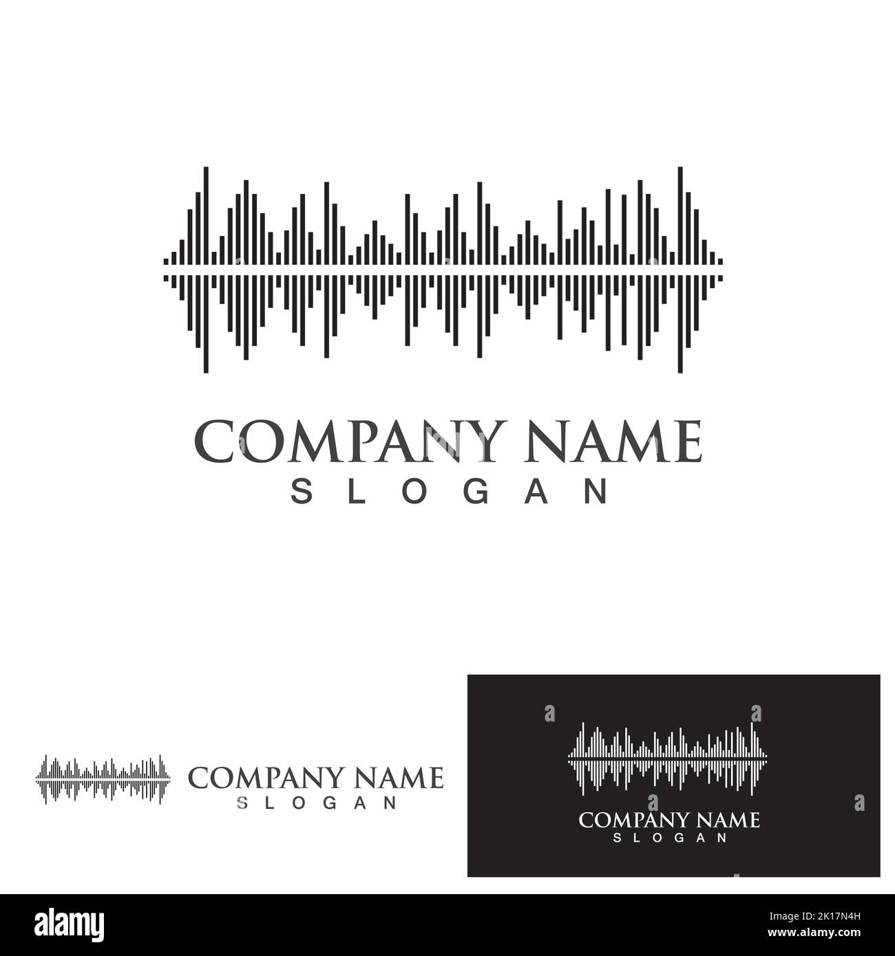 Sound waves logo hi-res stock photography and images - Alamy