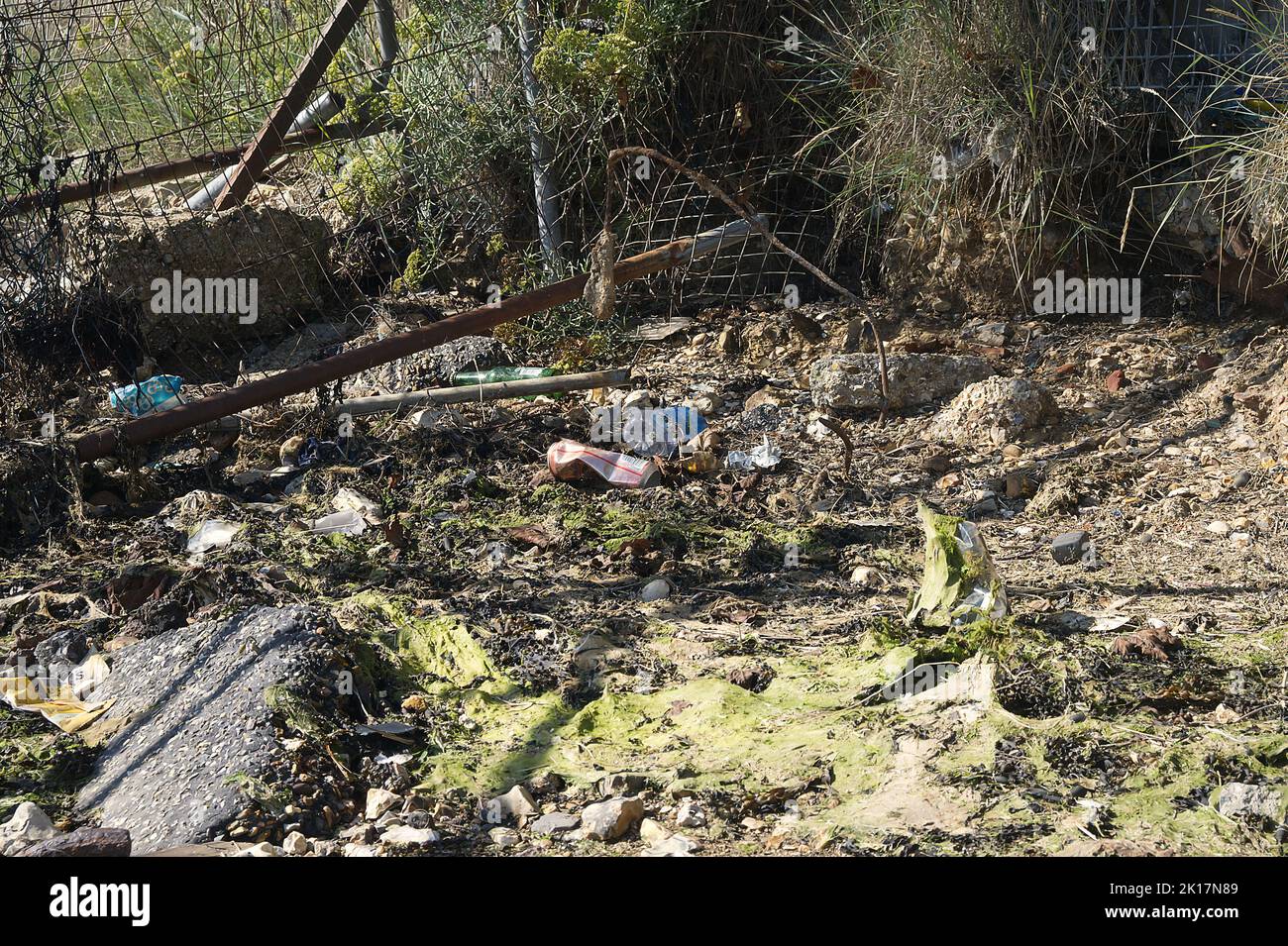 Sewage outfalls and beach pollution Stock Photo - Alamy