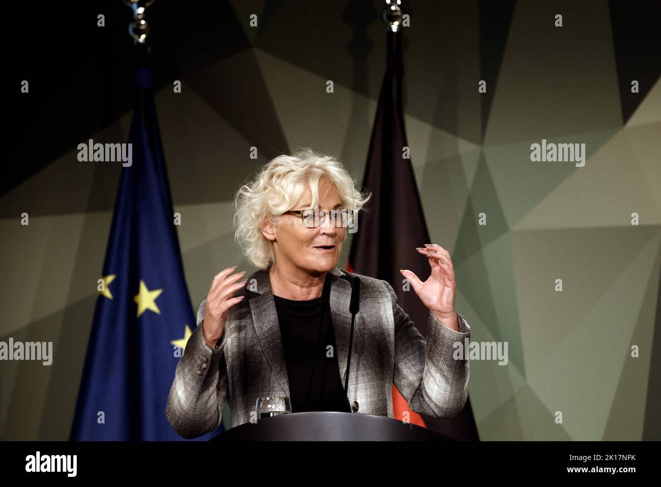 Berlin, Germany. 16th Sep, 2022. Christine Lambrecht (SPD), Minister of ...