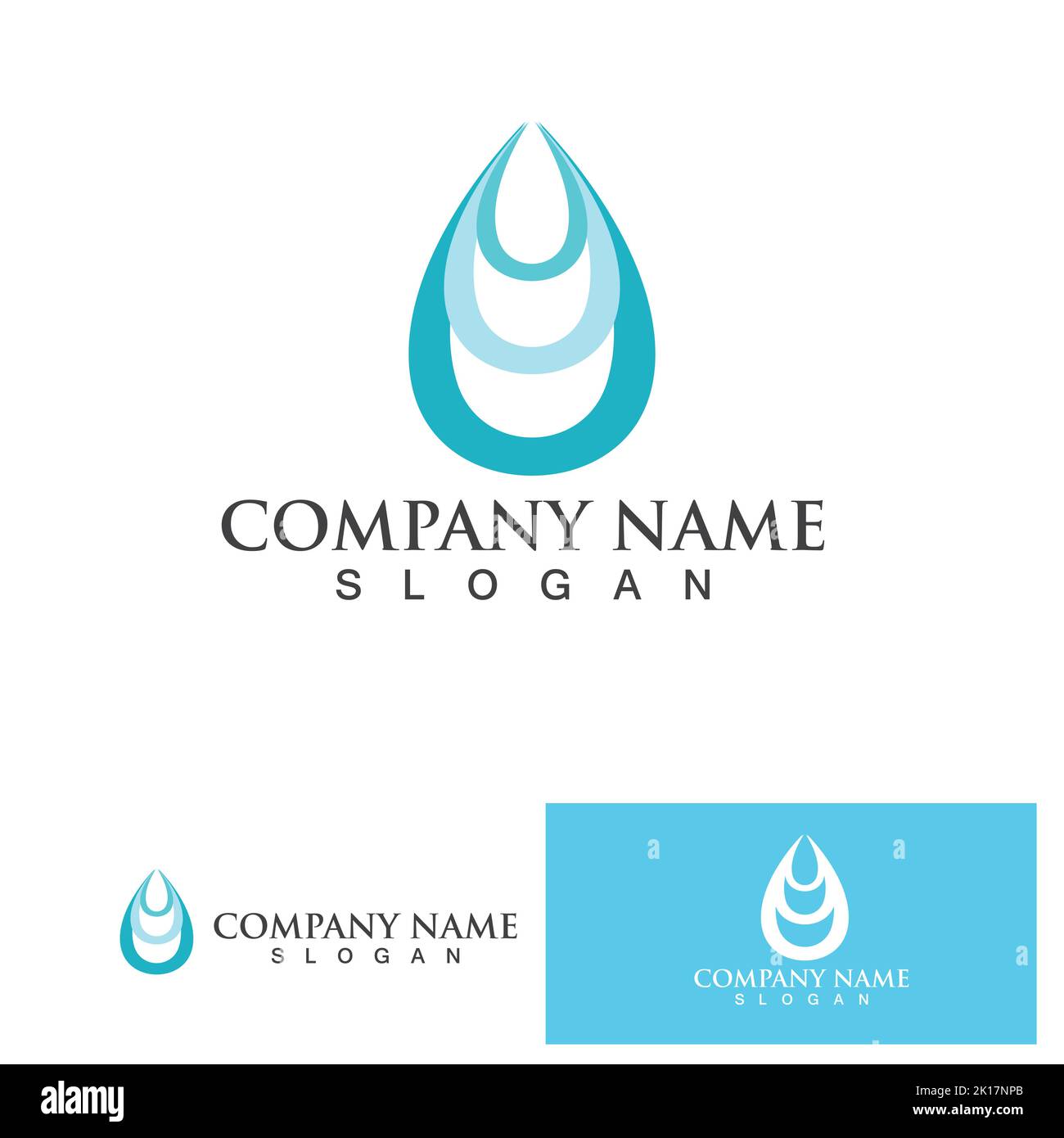 Water drop Logo Template vector illustration design Stock Vector Image ...
