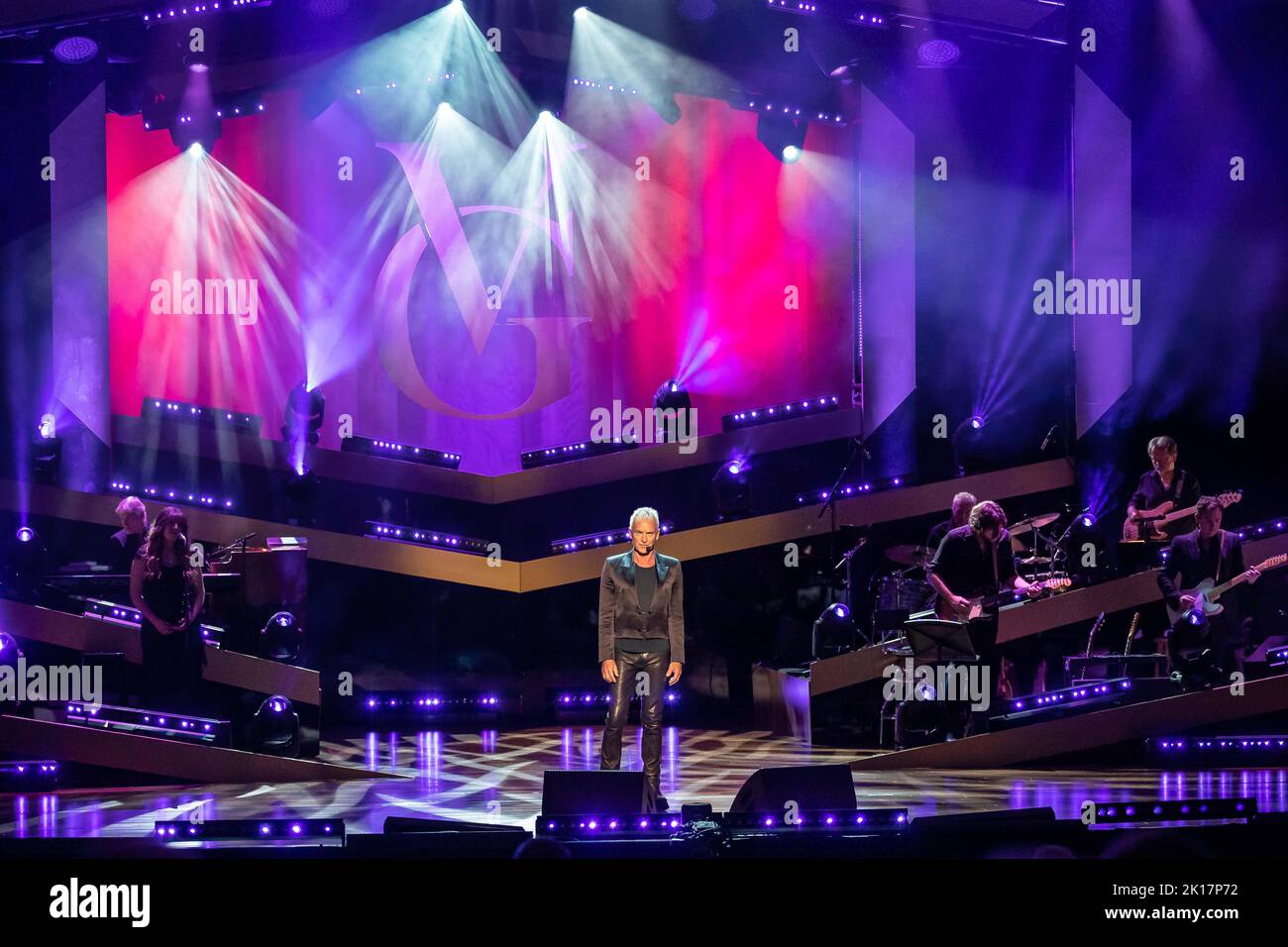 Sting performs during the CMT Giants: Vince Gill at The Fisher Center ...