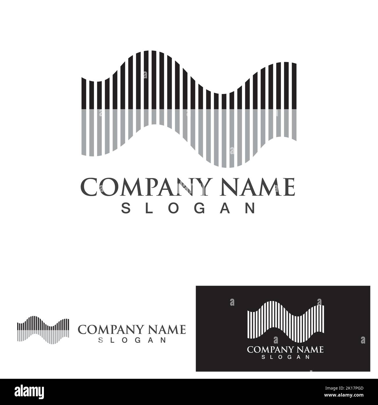 Equalizer Sound waves logo vector illustration design template Stock ...