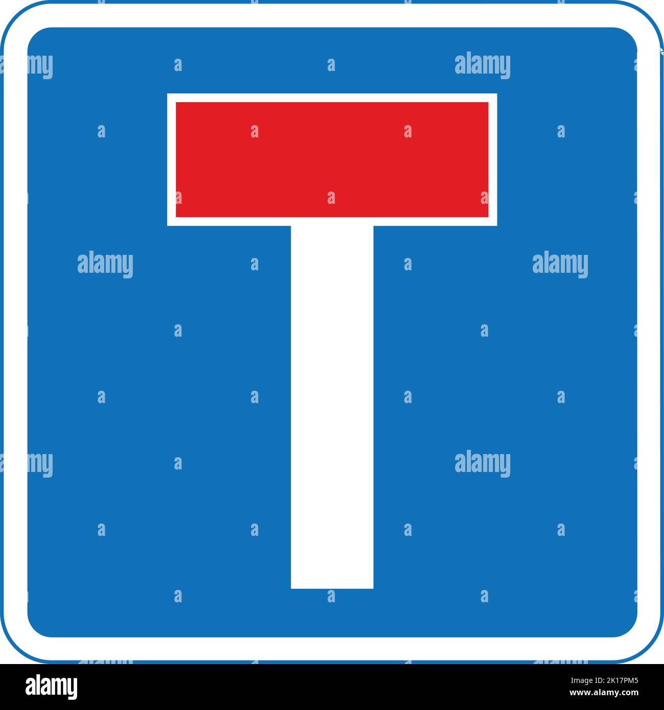 No through road sign Stock Vector Images - Alamy