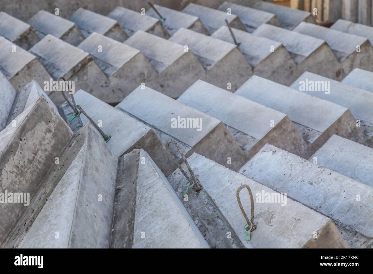 Precast concrete stairs in element stock Stock Photo - Alamy